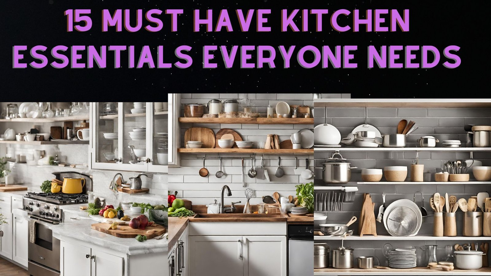 Basic Kitchen Equipment List for New Home
